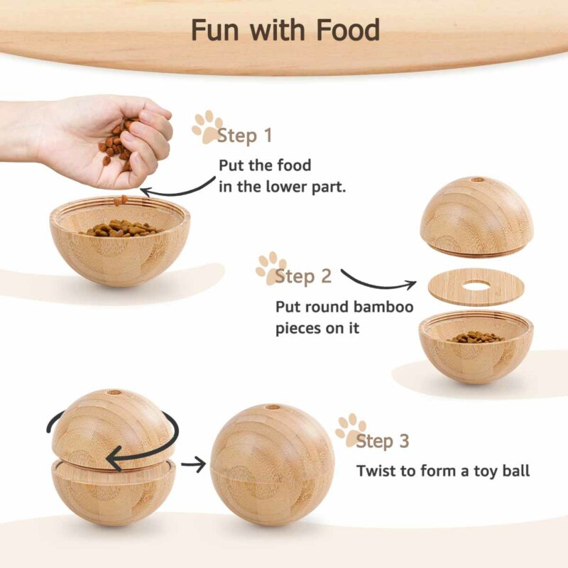 Interactive & Treat Ball Dispenser Toys For Small Dogs